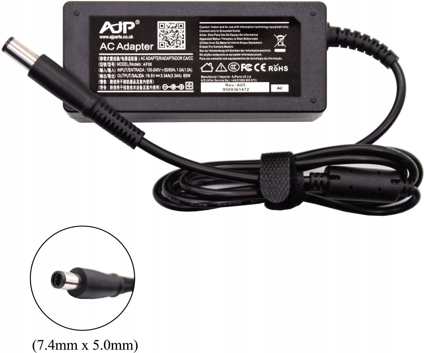 Zasilacz do laptopa Ajp Zasilacz do Dell Vostro 3458 65W 7.4MM X 5.0MM ...