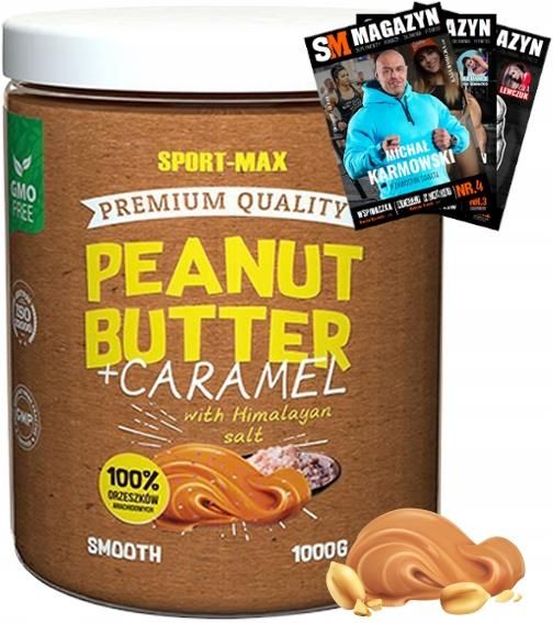 Sportmax Sport Max Masło Orzechowe Z Karmelem I Solą Himalajską 1kg Bez ...