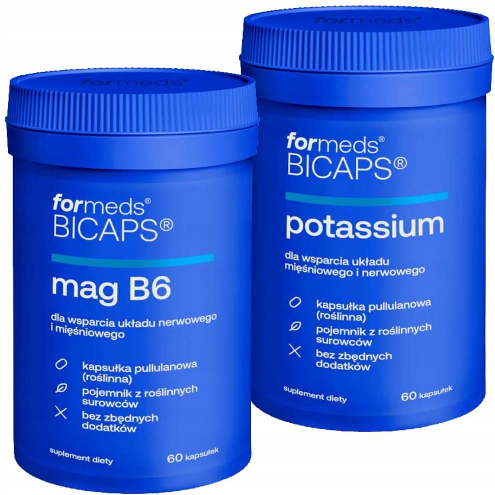 Formeds Zestaw Bicaps Mag B6 Potassium 2x60 Kaps. - Opinie i ceny na Ceneo.pl