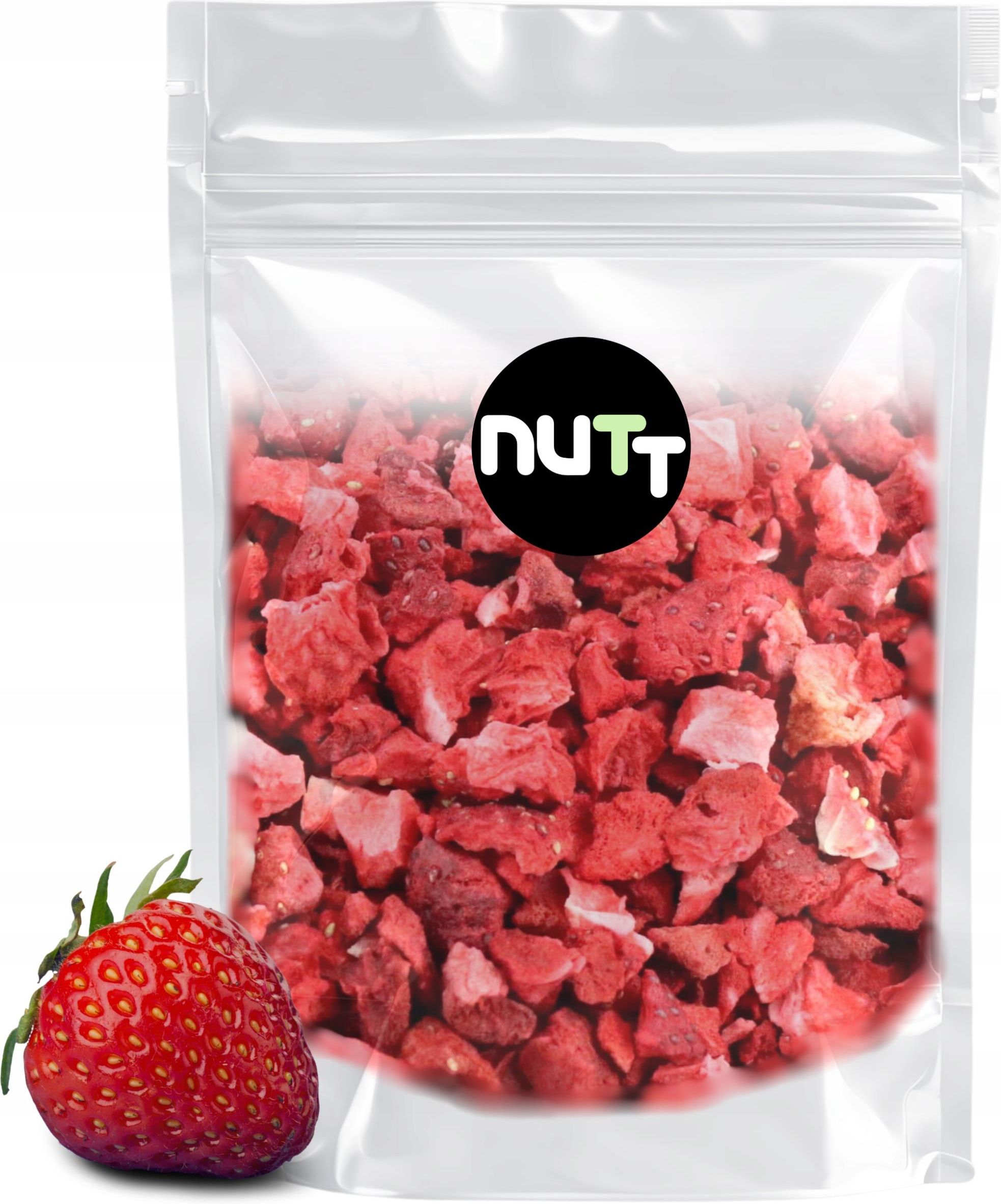 Nutt Truskawki Liofilizowane Kostka 100g Truskawkakawałki Klasa A ...