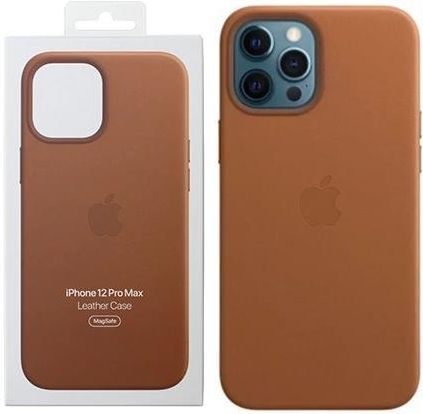 Apple Skórzane Etui Iphone 12 Pro Max Leather Case Magsafe Brązowe Saddle Brown - Etui na ...
