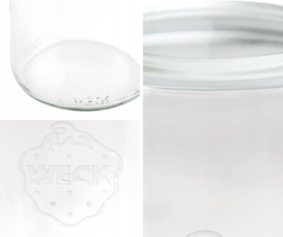 Słoiki Weck 1750ml 1,75l wazon Tulip szczelne silikonowe wieka 12szt Trwałe 1754858088 - Opinie ...