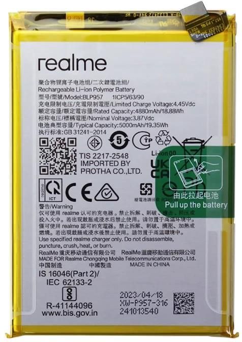 Podzespoły do telefonu Realme Bateria Blp957 Do 10 5000mAh - Opinie i ...