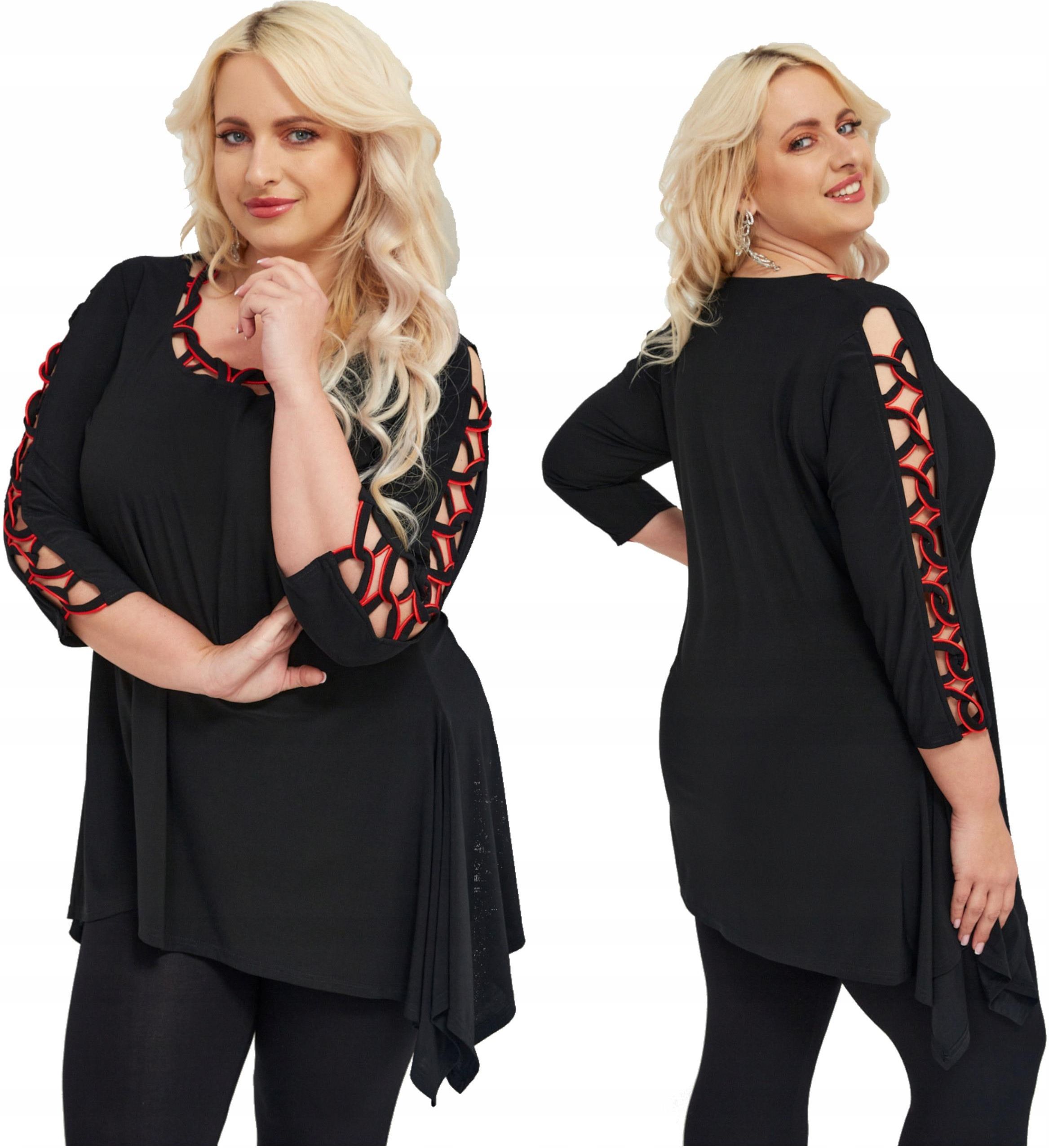 Tunika Damska Luźna Bluzka Duże Rozmiary - Ceny i opinie - Ceneo.pl