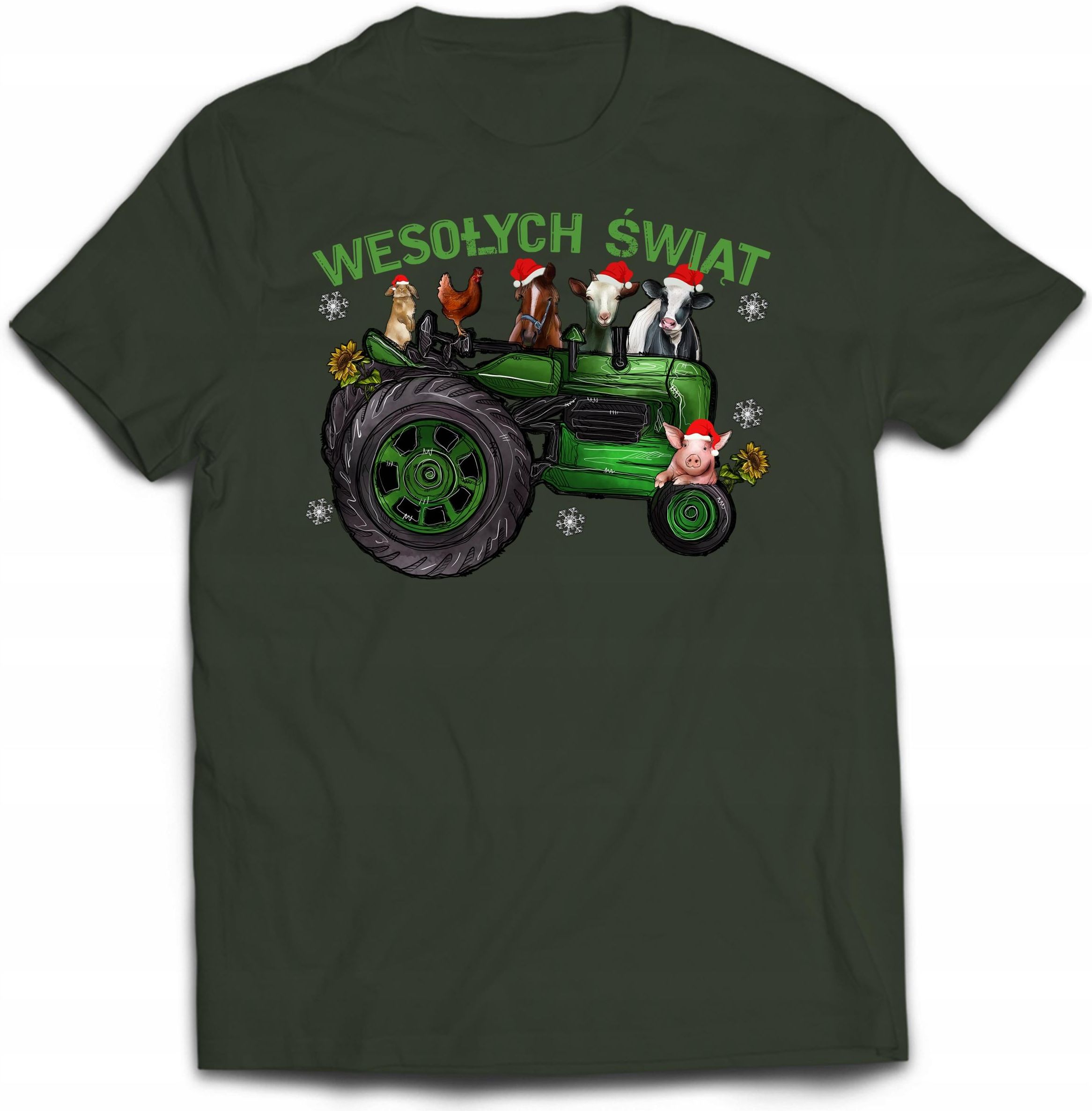 Koszulka Świąteczna Z Ciągnikiem Traktorem Tshirt Dla Rolnika 4XL - Ceny i opinie - Ceneo.pl