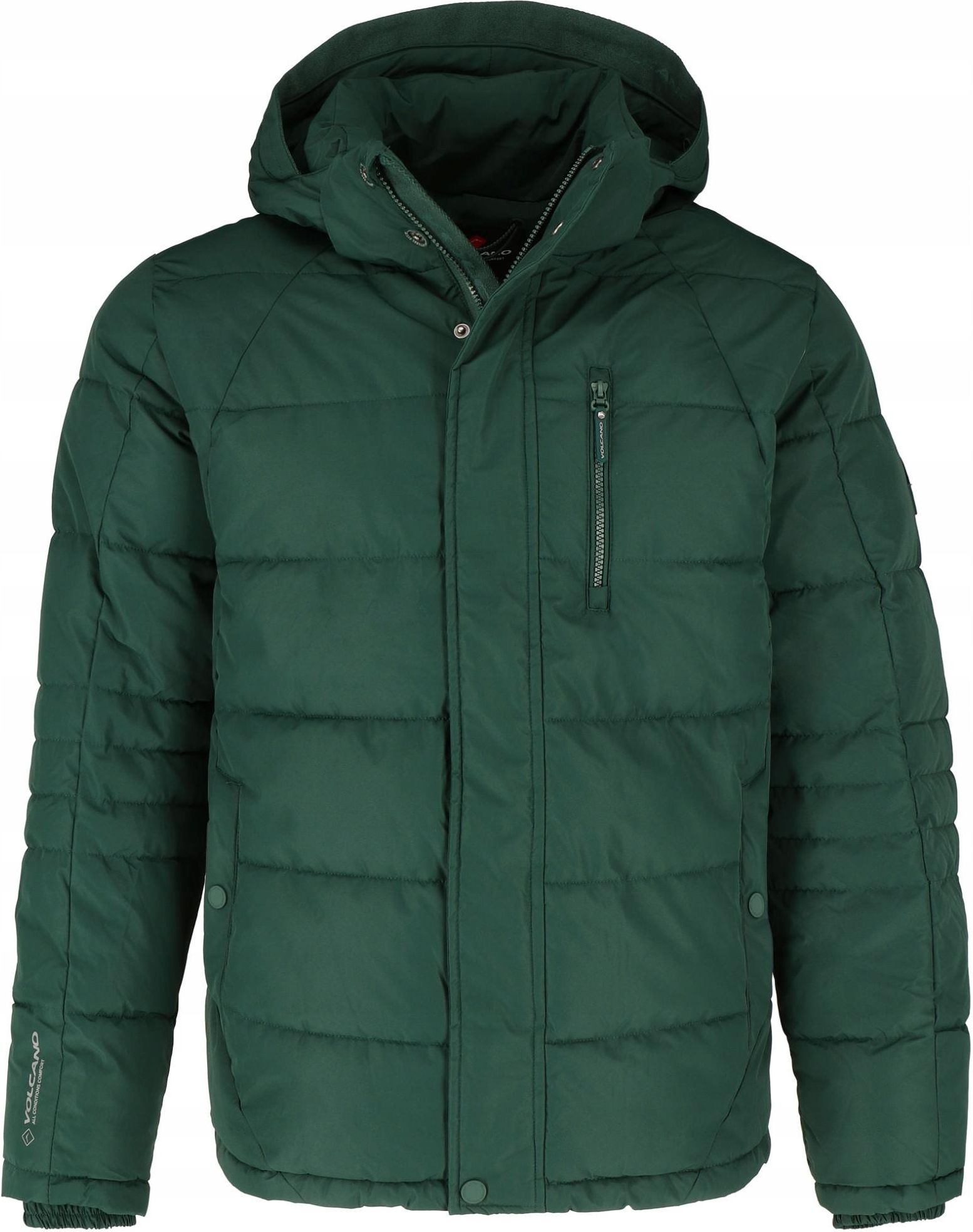 Męska Kurtka Zimowa Z Kapturem Zielona Brvolcano J-mask XXL - Ceny i ...