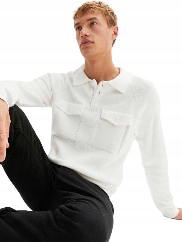 Sweter męski biały rozpinany pod szyją AS1240 r. XXL - Ceny i opinie ...