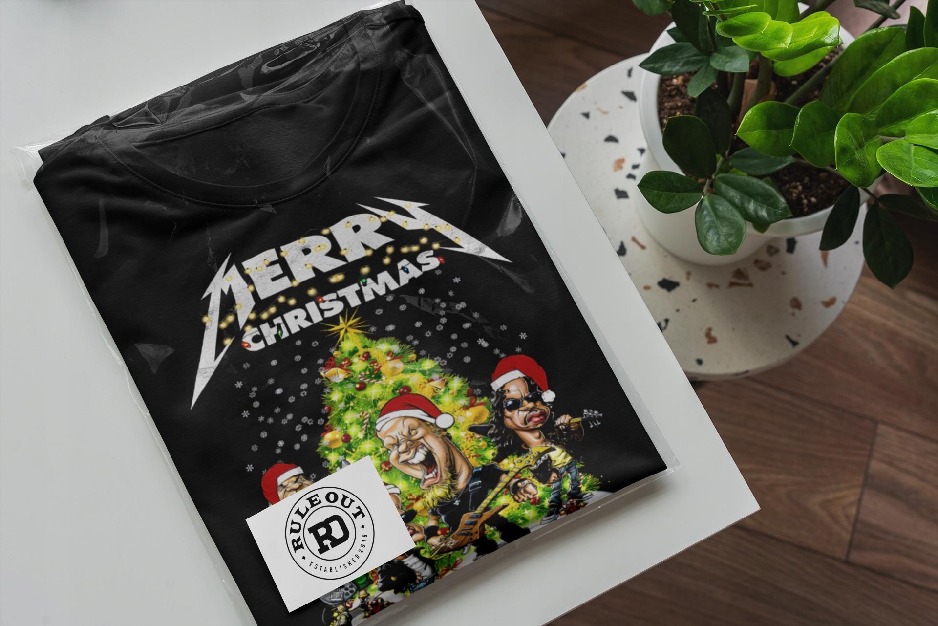 Męska Koszulka Świąteczna Na Boże Narodzenie Metallica Merry Christmas ...