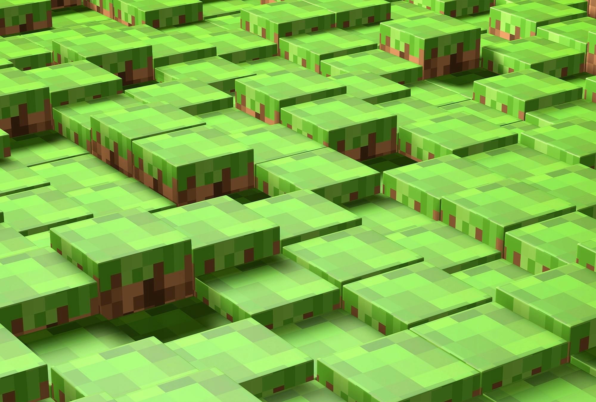 Fototapeta Tapeta Jak Minecraft 3D Wz2 370x255 - Opinie i ceny na Ceneo.pl