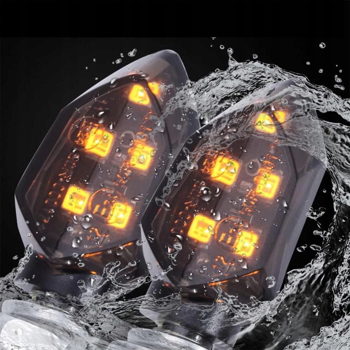 4 Diody Kierunkowskazy Led M8 Uniwersalne Czarne Homologacja E24 ...