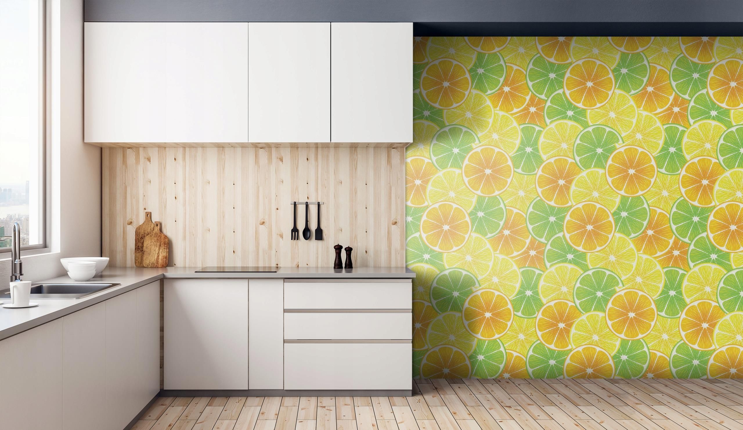Tapeta Do Jadalni Cytryny Limonki Pomarańcze - Opinie i ceny na Ceneo.pl