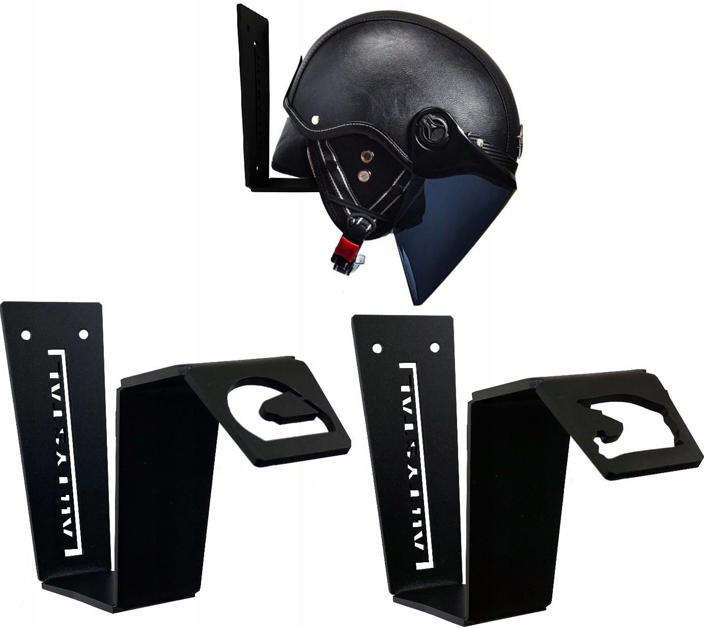 Wieszak Na Kask Uchwyt Ścienny Na Kask Motocyklowy Cross Quad Rower ...