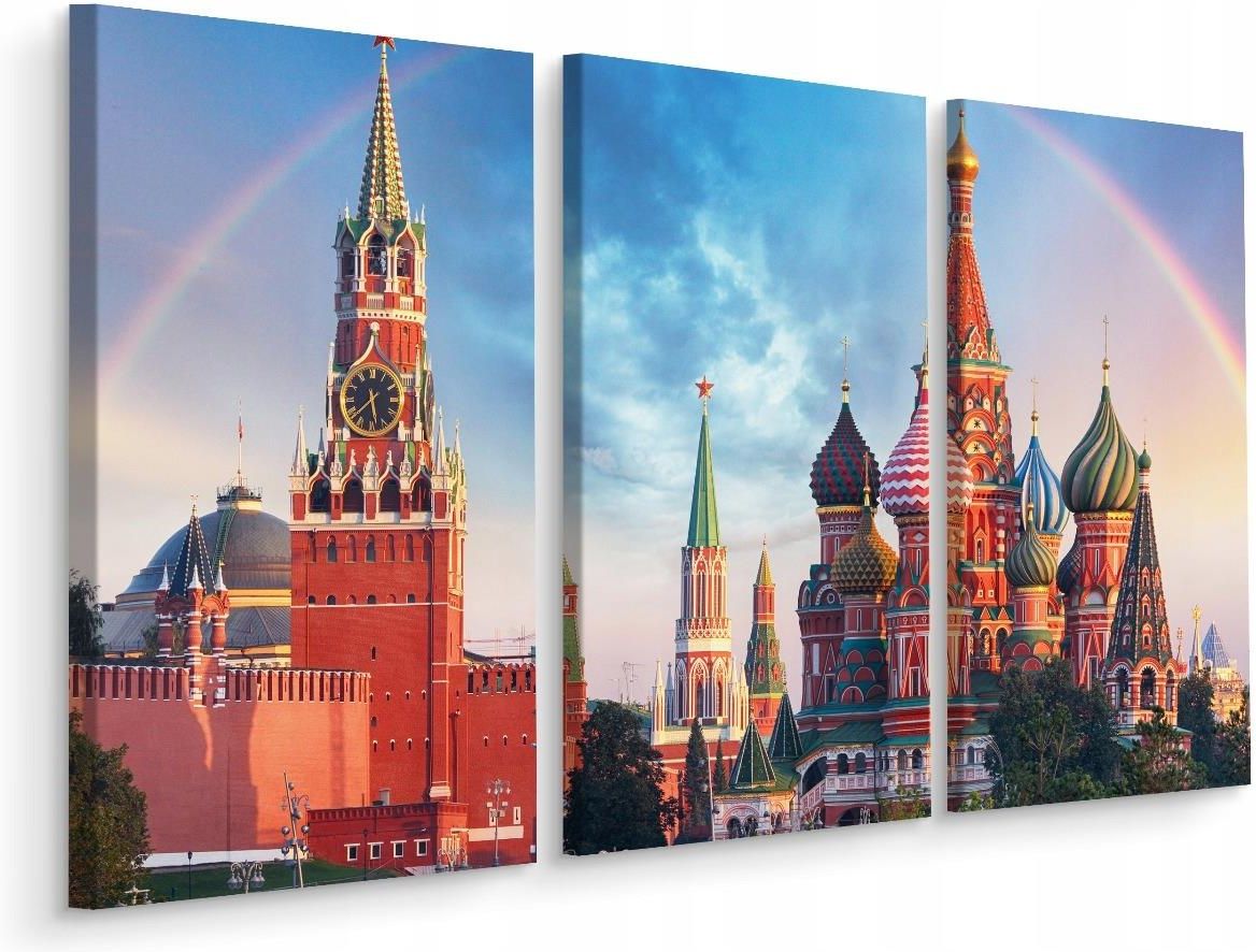 Obraz Tryptyk Moskwa Katedra Panorama 3D 120x80 1761345222 - Opinie i ...