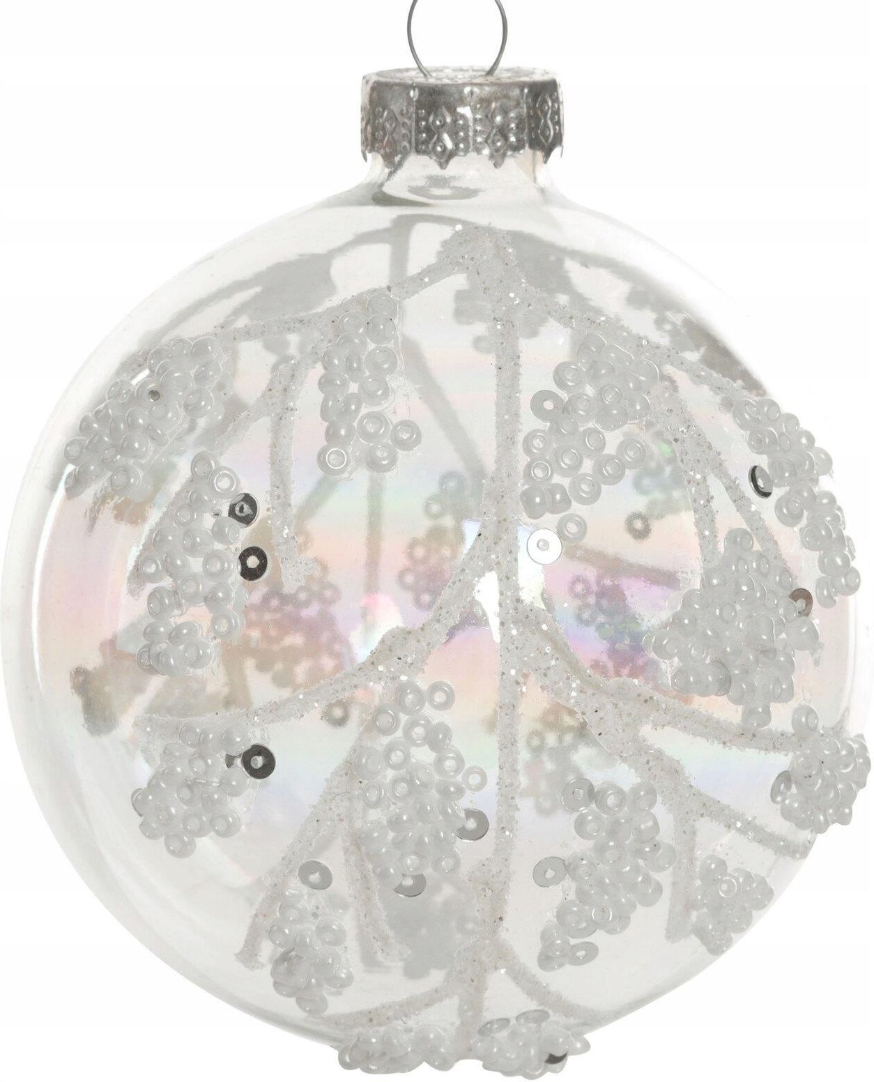 Transparentna Bombka Choinkowa Szklana Z Wzorem 10CM Komplet 4SZT - Opinie i atrakcyjne ceny na ...