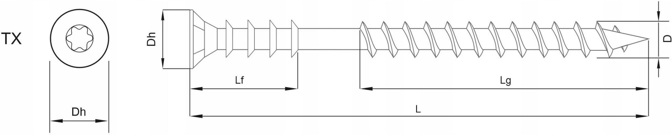 Wkręty Do Poziomowania Łat 6,0x60mm Torx Regulacyjne Dystansowe 6x60 ...