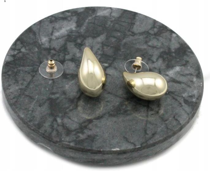 Kolczyki Kropla Łezka Złote Drop 2,5 cm Stal Chirurgiczna Moonriver ...