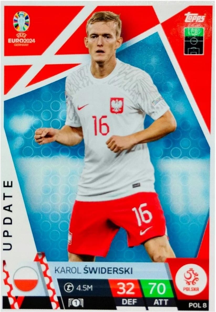 Euro 2024 Karol Świderski Pol 8 Match Attax Update Topps Germany Uefa ...