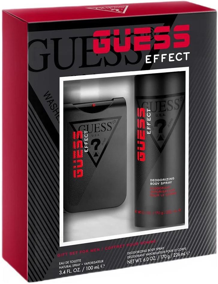 Guess Effect zestaw woda toaletowa spray 100ml + dezodorant spray 226ml ...