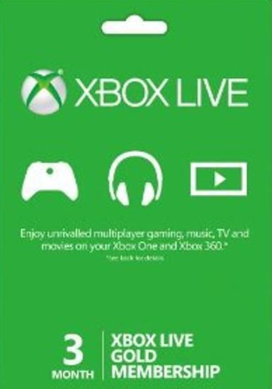 Microsoft Xbox LIVE 3 months GOLD Membership + 1 Bonus Month - Karta ...