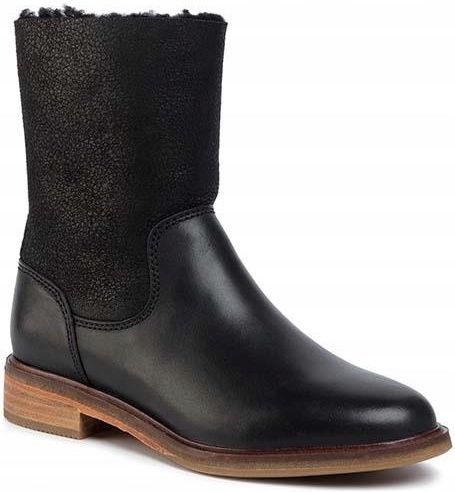 CLARKS Botki damskie ClarkdaleAxHot czarne skórzane na zamek 37 - Ceny ...