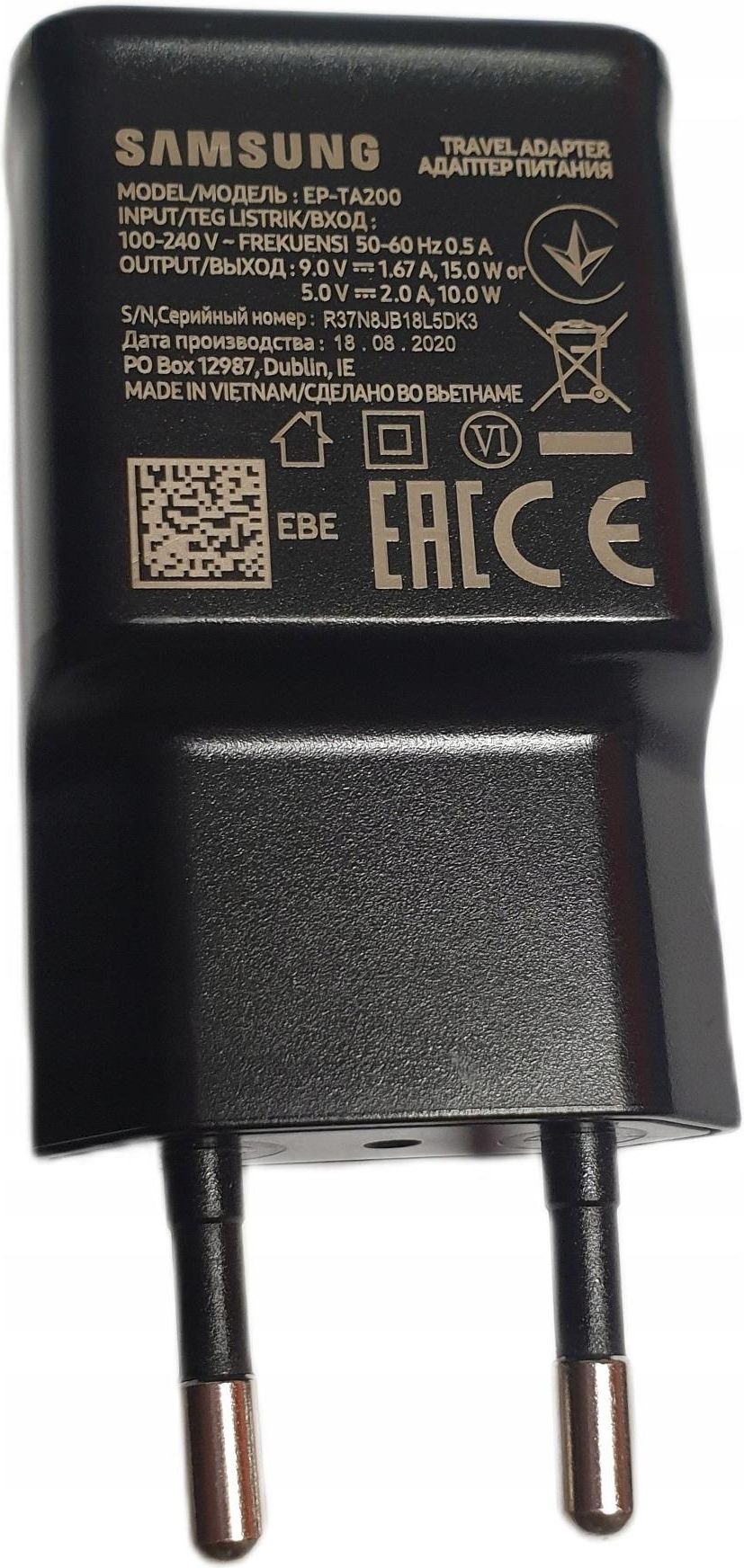 Ładowarka do telefonu Samsung Ep Ta200Ebe Szybkie Ładowanie 10 15W ...