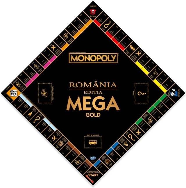 Winning Moves Monopoly Mega Gold - Romania (RO) - Gra planszowa. Ceny i ...