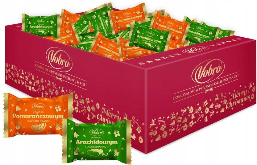 Vobro Cukierki Mieszanka Świąteczna W Czekoladzie Mix 3000g - Ceny i ...