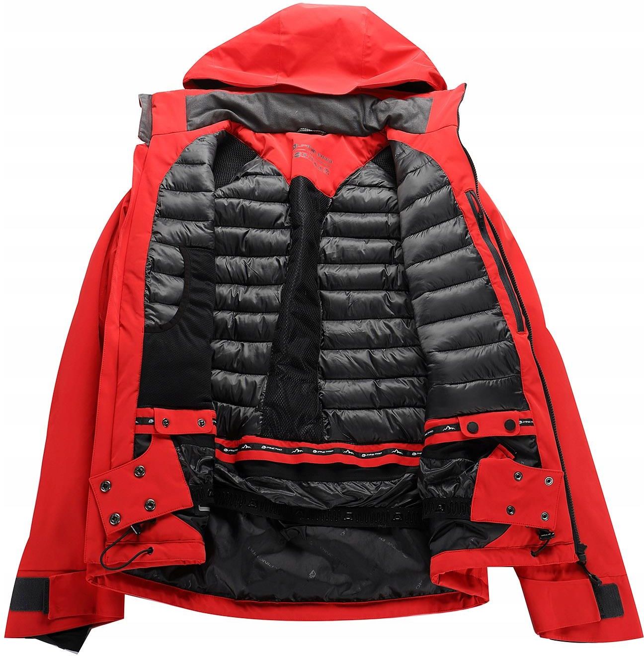 Alpine Pro Kurtka Męska Narciarska 15.000 Reas Czerwony R.L - Ceny i ...