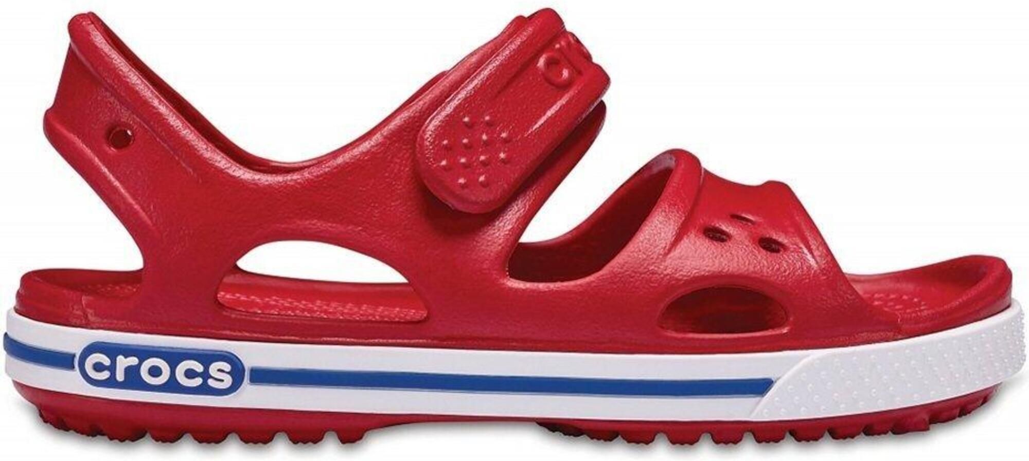 Crocs sandały dla dzieci Crocband II Sandal PS Kids czerwono-niebieskie ...