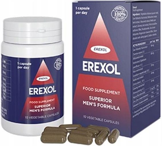Erexol Suplement Diety Dla Mezczyzn 10 Szt - Opinie i ceny na Ceneo.pl