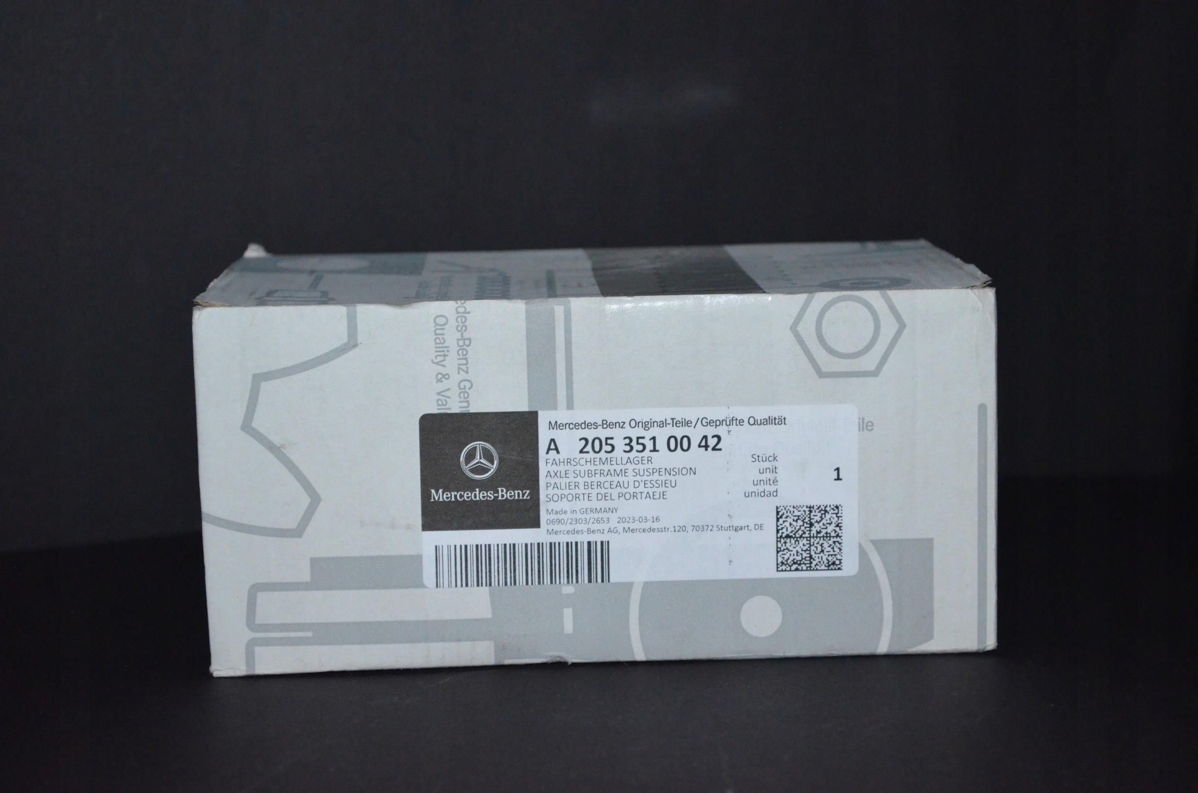 Mercedes-Benz A2053510042 Tylna Poduszka Ramy Pomocniczej Przód ...