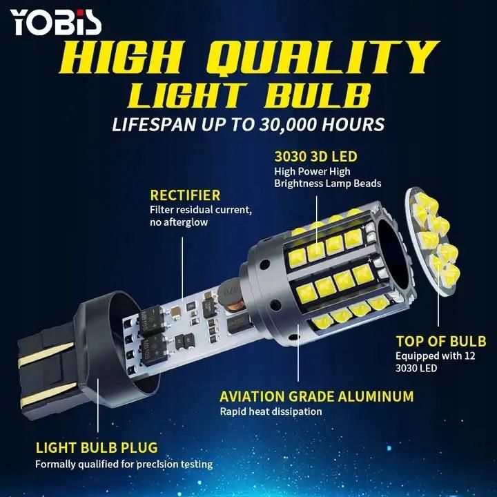 Żarówki 2Szt. T20 W21W 19W 3600Lm 44 Smd Led Canbus Bardzo Mocne ...