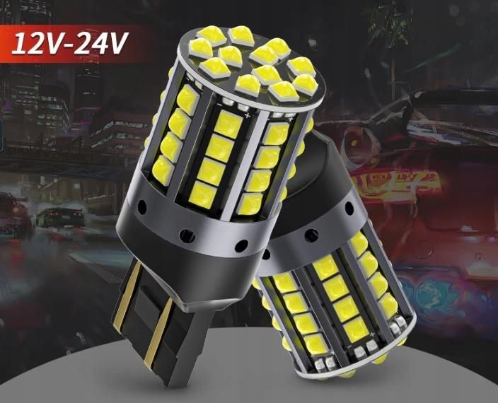 Żarówki 2Szt. T20 W21W 19W 3600Lm 44 Smd Led Canbus Bardzo Mocne ...