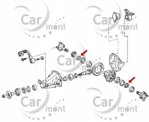 Febest Uszczelniacz Tylnego Mostu 35X63X10X16.7 Rav4 Hilux 90311-35032 ...