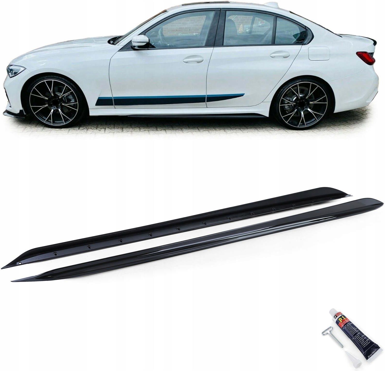 Listwa boczna Jbm Dokładki Progów Spoiler Bmw G20 G21 Połysk Perfor ...