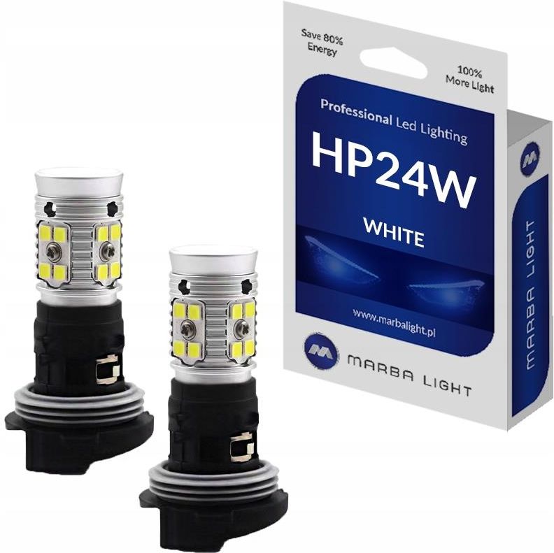 Marba Light Żarówki Hp24W Led Dzienne Mocne Peugeot 3008 5008 Canbus ...
