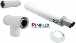 System kominkowy Jeremias zestaw kominowy 60/100 wyrzut boczny do kotłów kondensacyjnych i Turbo ...