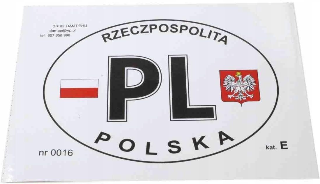 Naklejka Pl Polska Flaga/Godło Duża Kat-E - Opinie i ceny na Ceneo.pl