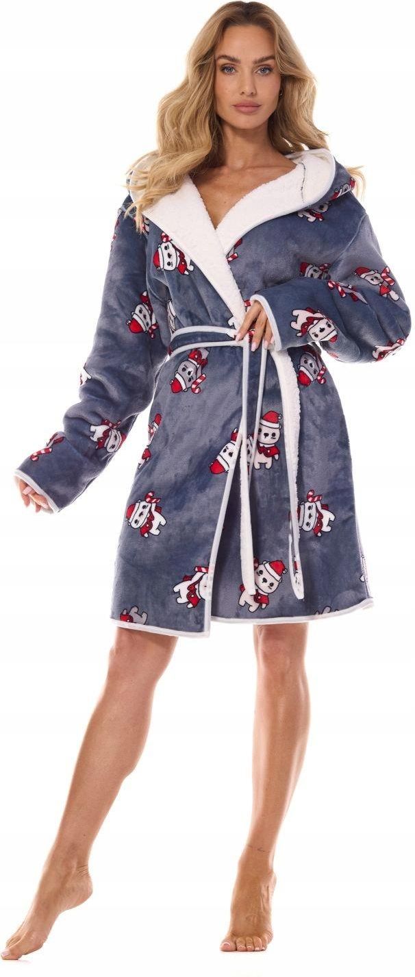 Szlafrok 2417 SARA Kolor: lama , Rozmiar: M - Ceny i opinie - Ceneo.pl