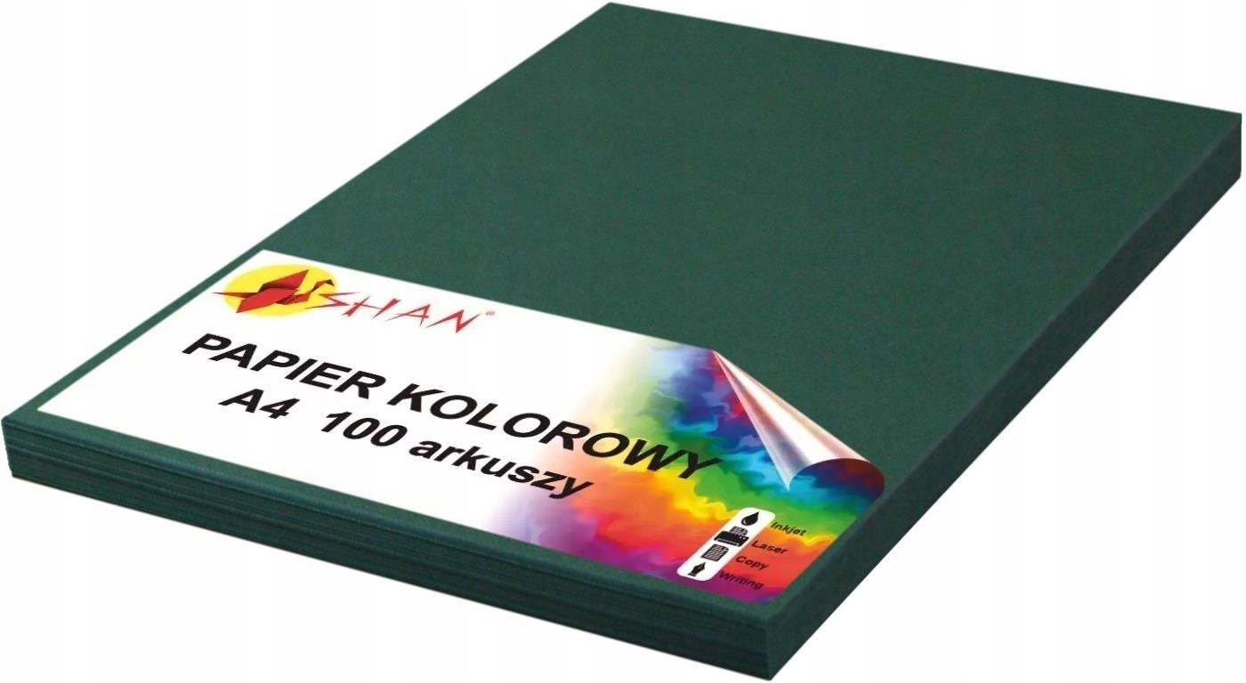 Shan Papier Kolorowy A4 90G Zielony Ciemny Płótno 100 Arkuszy - Ceny i opinie - Ceneo.pl