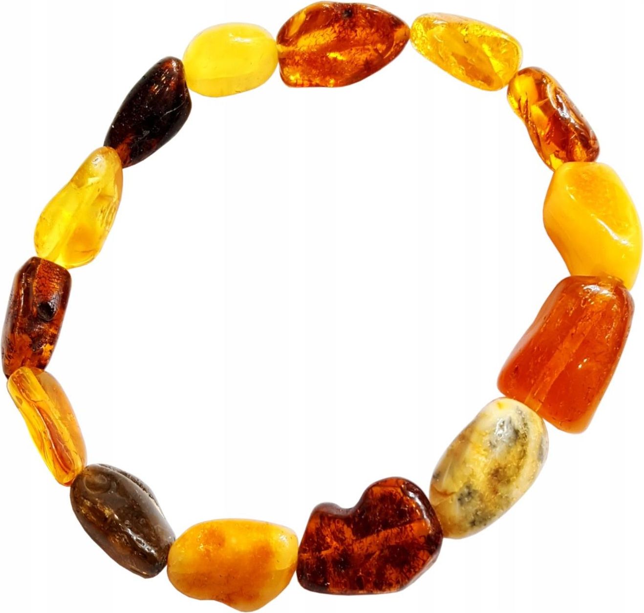 Bransoletka Bursztynowa kształt Fasolki dł.14-16cm - Ceny i opinie - Ceneo.pl