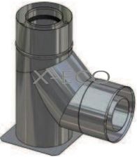 Akcesoria grzewcze Umet Kolano koncentryczne SPS 90 stopni ze wspornikiem 60/100 (KWK9006012 ...