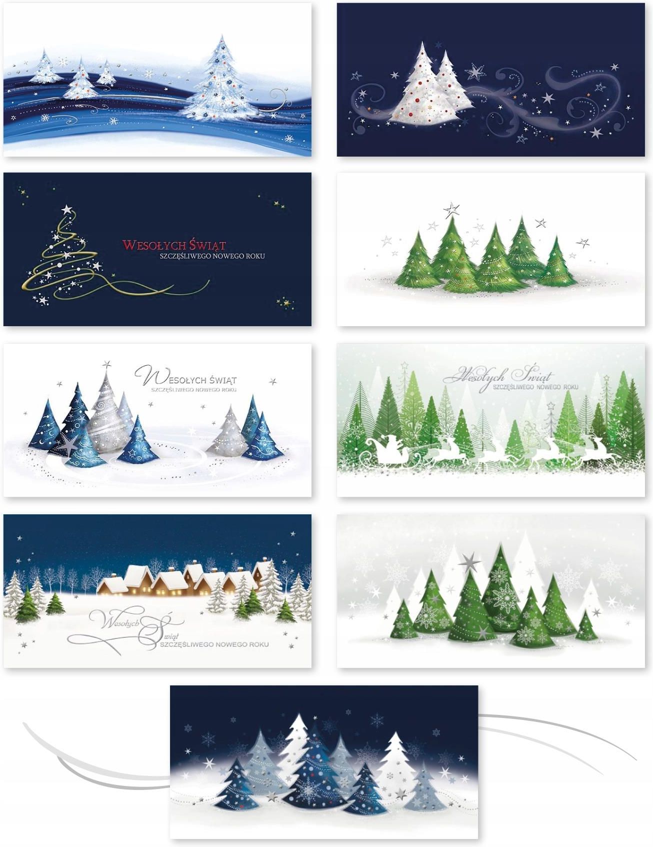 Czachorowski Kartki Świąteczne Z Życzeniami Dla Firm Mix 9 Szt Kartki ...