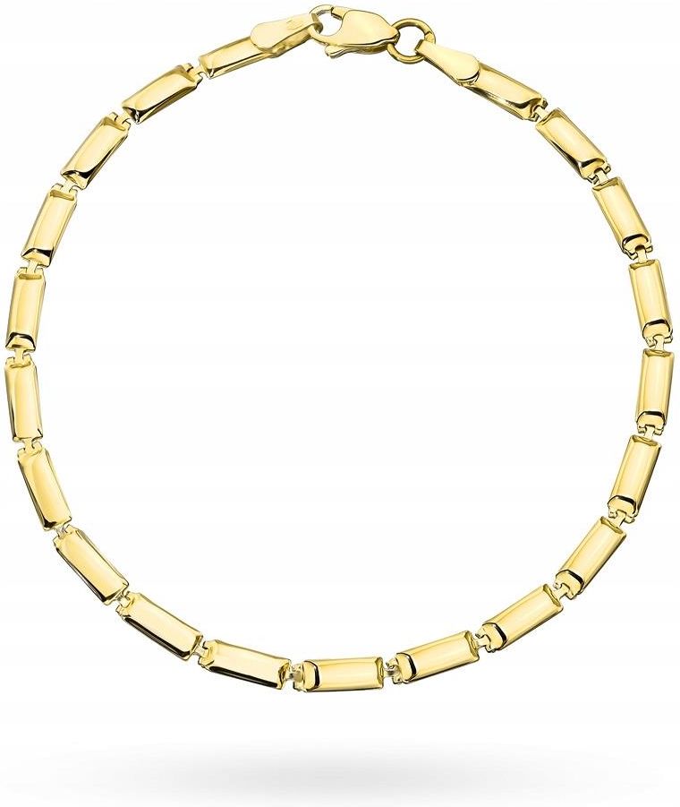 Fugart Bransoletka złota prostokąty Grawer - Ceny i opinie - Ceneo.pl