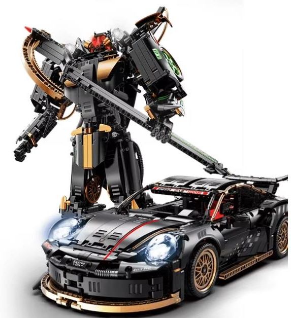 Luck Brick Transformer 3W1 Klocki Konstrukcyjne Deformed Mecha Robot ...