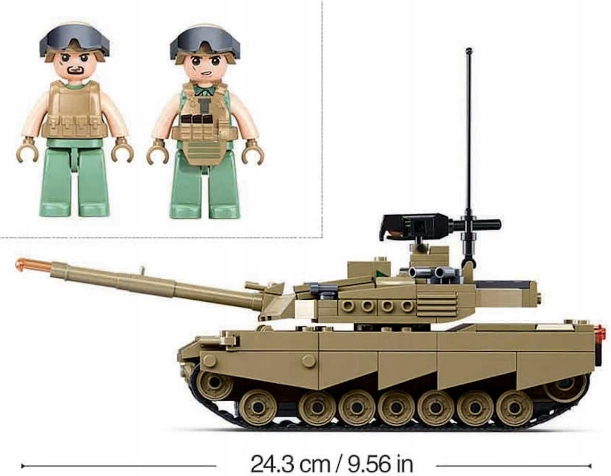 Sluban Klocki Czołg Amerykański Abrams Oef-M1Xs 322El. Armia Nowośc ...