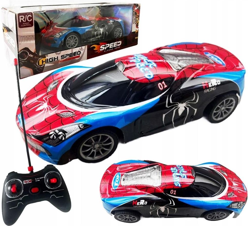 Marvel Samochód Sportowy Spiderman Zdalnie Sterowany Auto Na Pilota R/C ...