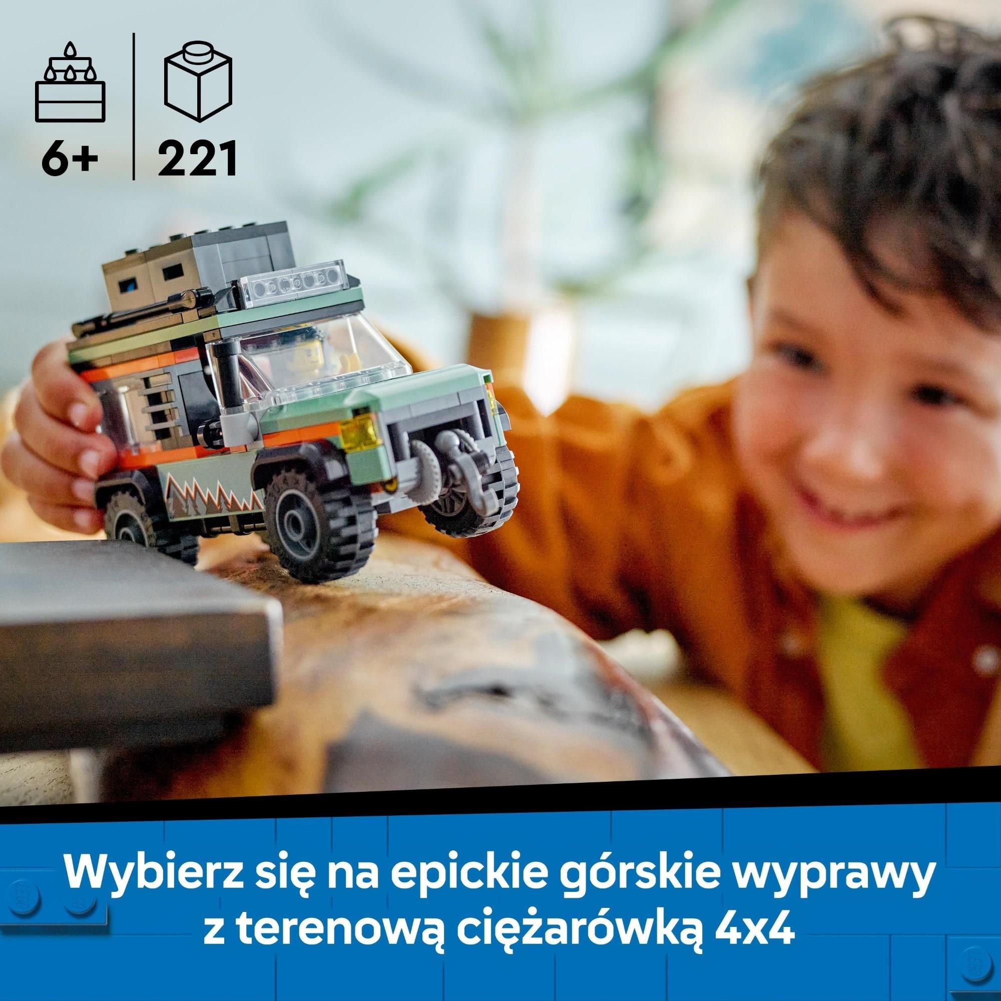 LEGO City 60447 Górska ciężarówka terenowa 4x4 - Ceny i opinie - Ceneo.pl