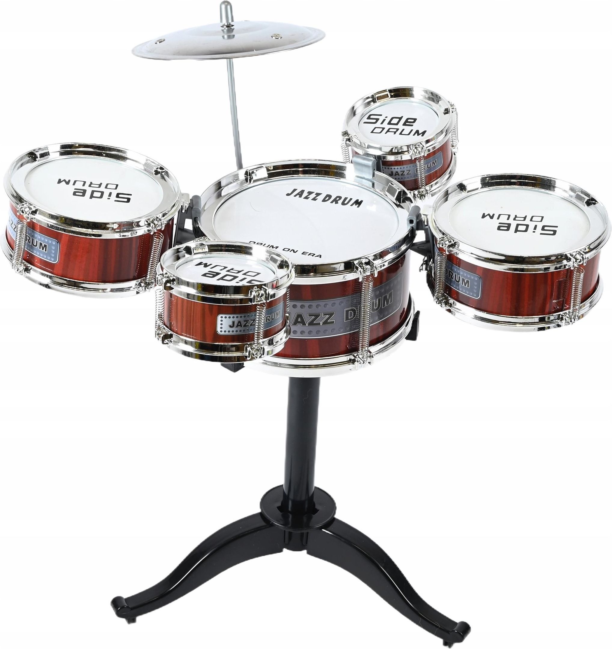 Midex Perkusja Dla Dzieci 5 Bębenków Talerz Pałki Perkusyjne Instrument ...