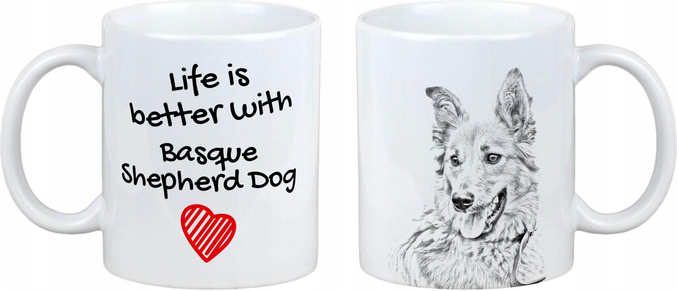 Art-Dog Owczarek Baskijski Basque Shepherd Dog Kubek Z Psem Ze Zdjęciem ...